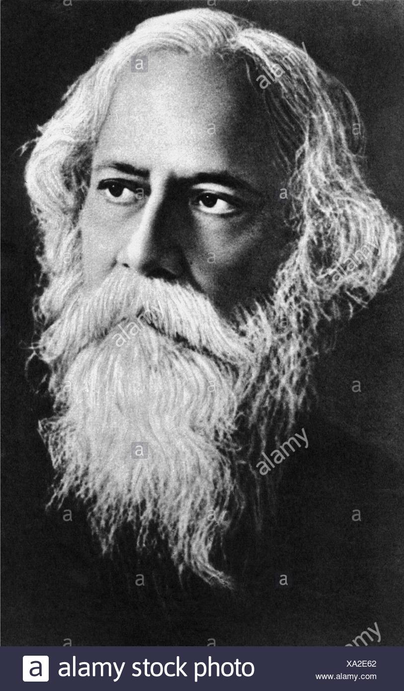 Rabindranath Tagore Black and White Stock Photos & Images - Alamy