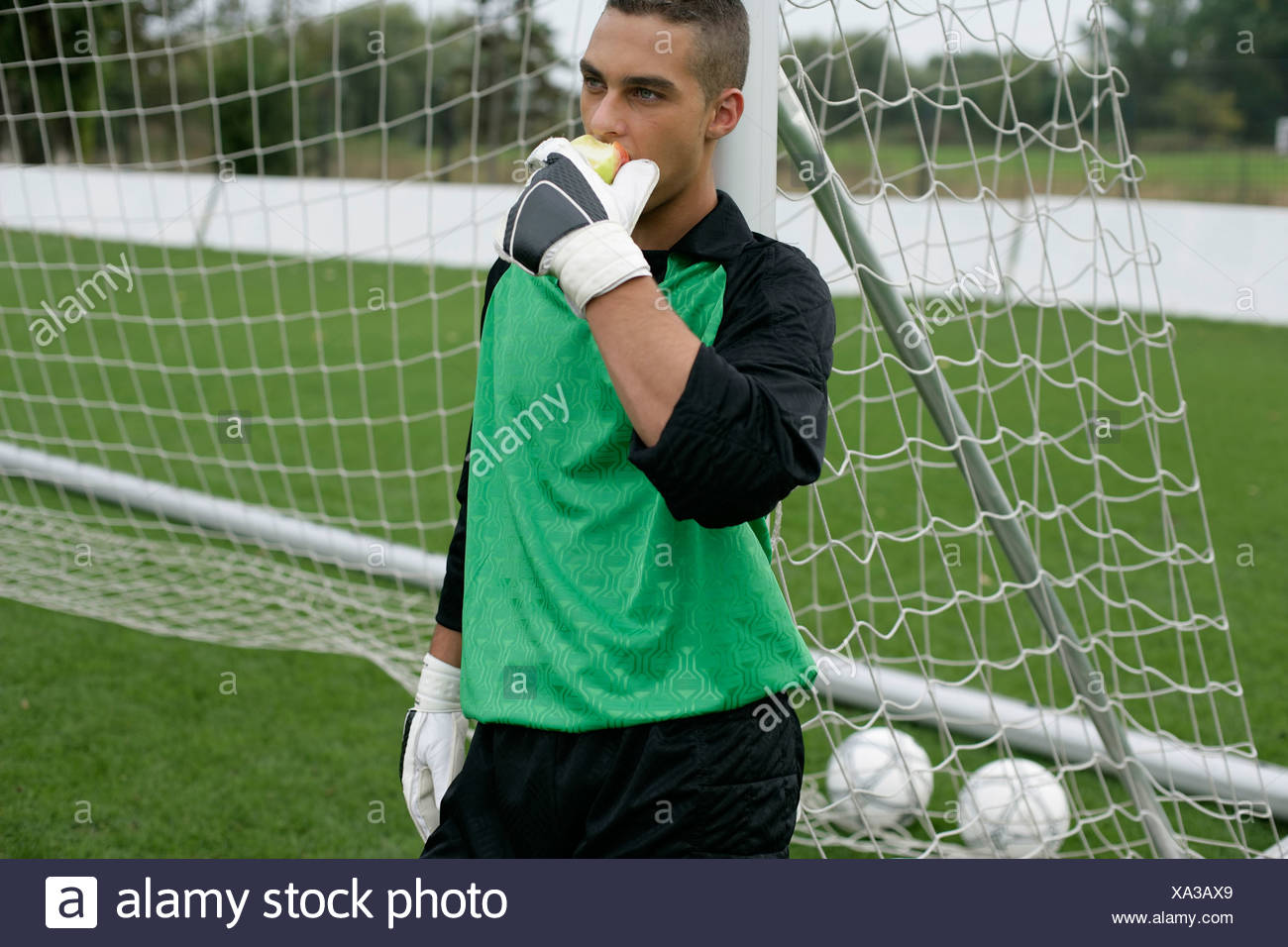 Black Goalkeeper High Resolution Stock Photography and Images - Alamy