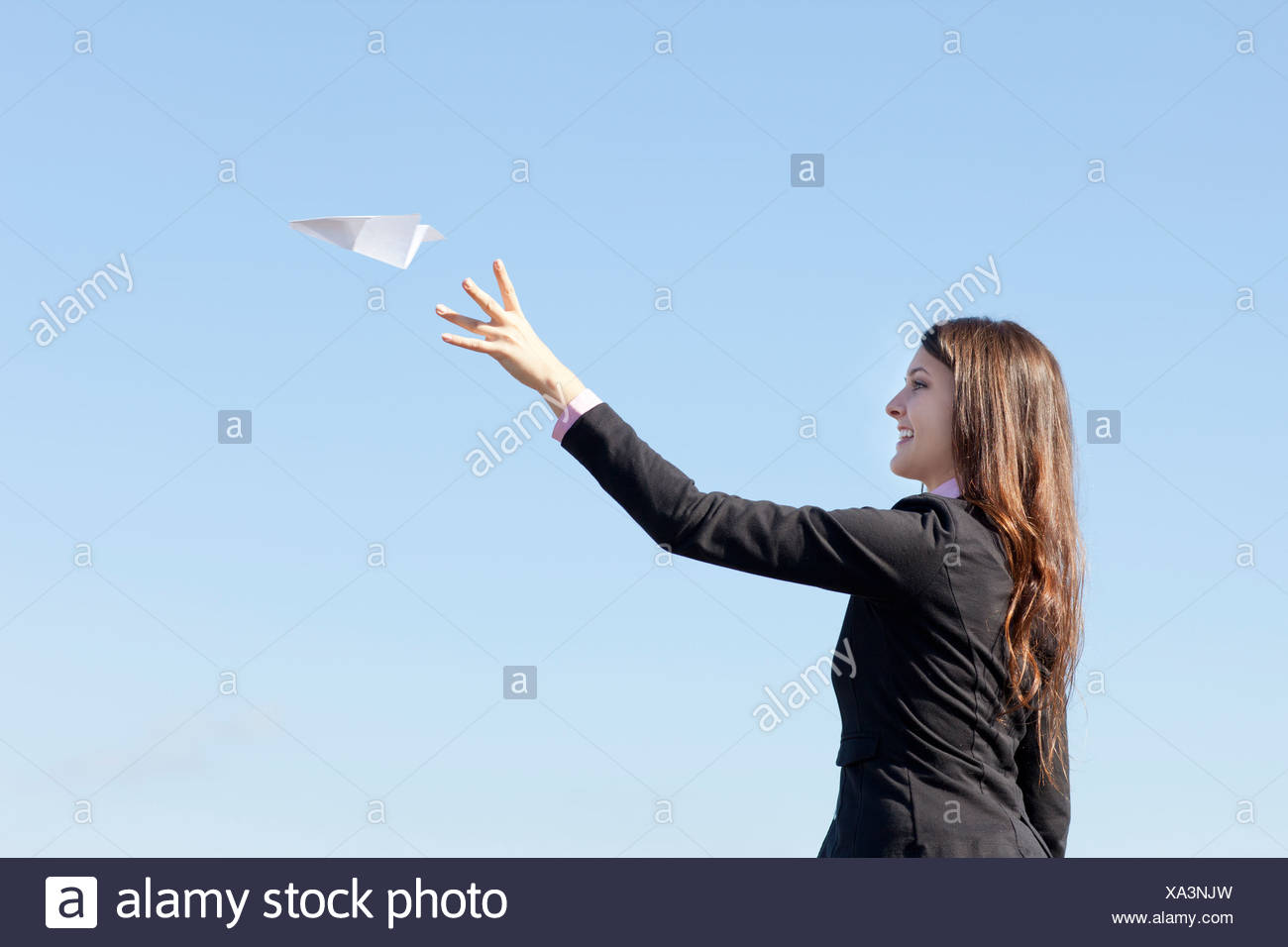 Paper Plane Throwing High Resolution Stock Photography and Images - Alamy