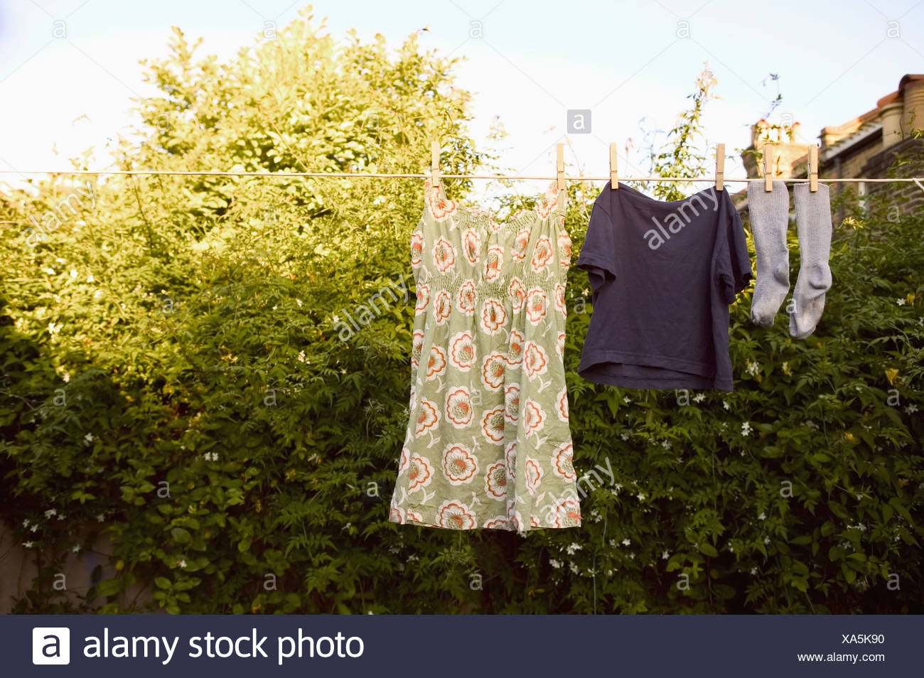 Hanging Clothes For Drying High Resolution Stock Photography and Images ...