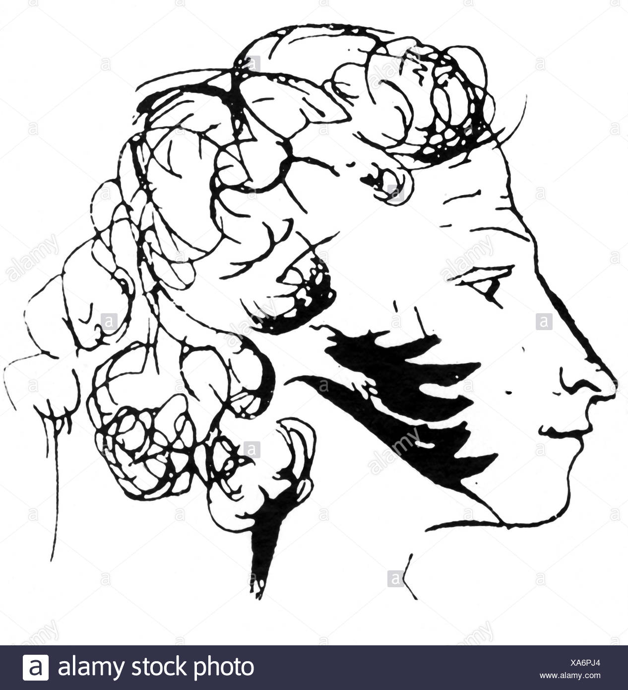 Portrait Of Alexander Pushkin Stock Photos & Portrait Of Alexander ...