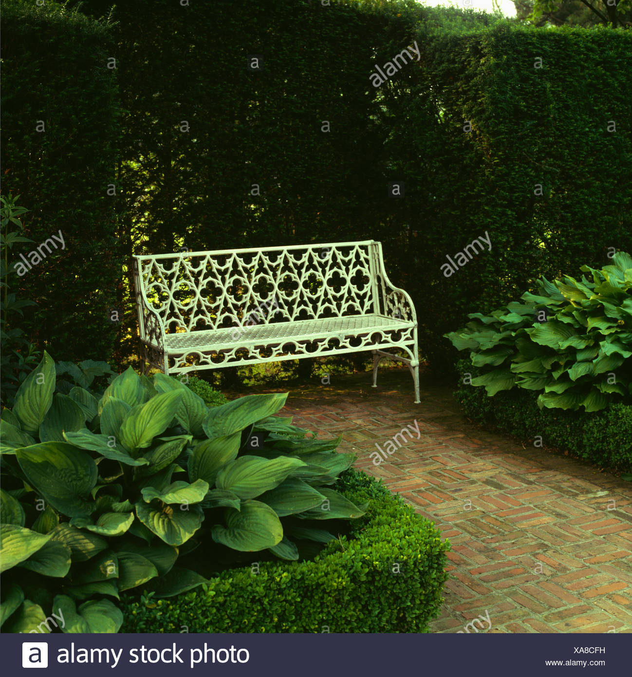 Bench Furniture Hedge High Resolution Stock Photography and Images - Alamy
