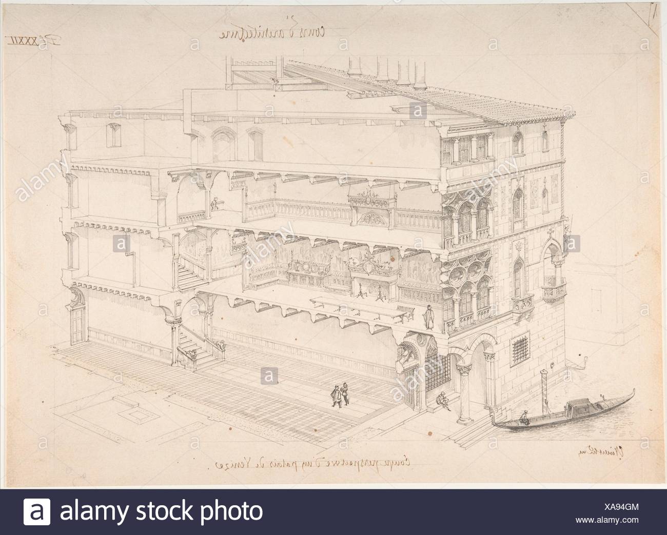 Neo Classical Architecture Drawing High Resolution Stock Photography ...