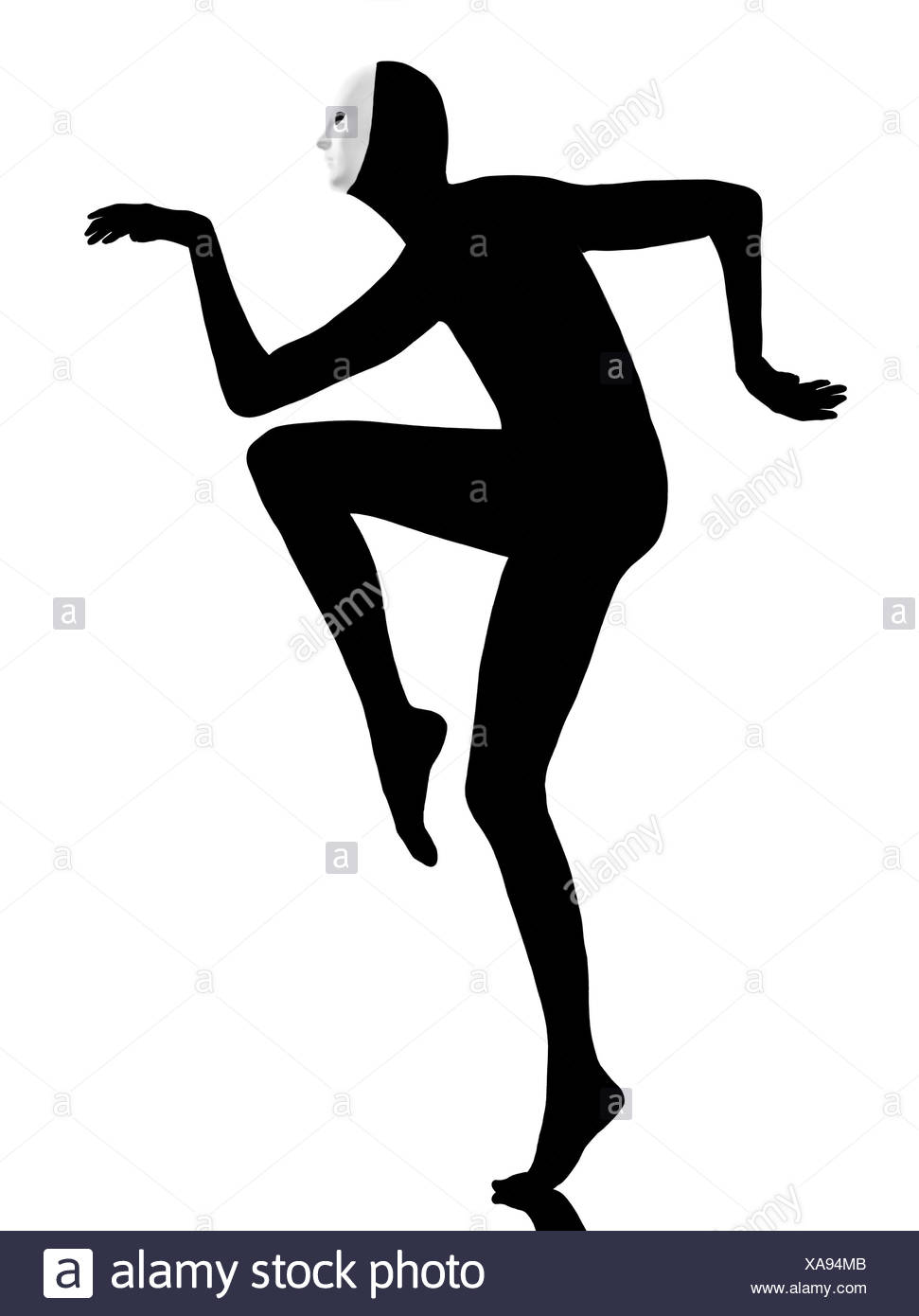Mime Mask Silhouette Stock Photos & Mime Mask Silhouette Stock Images ...