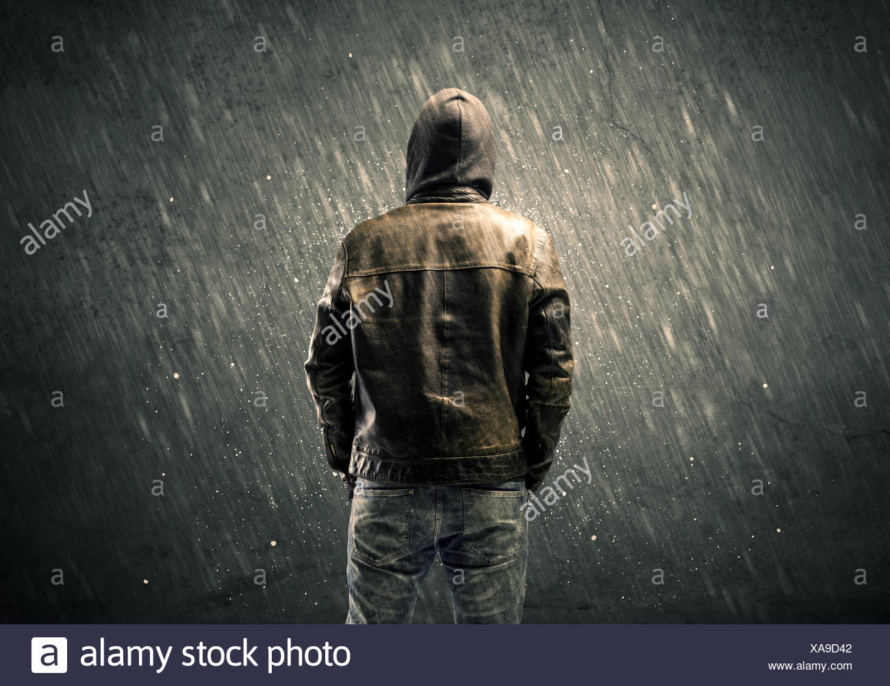 Faceless Guy Standing In Hoodie High Resolution Stock Photography and ...