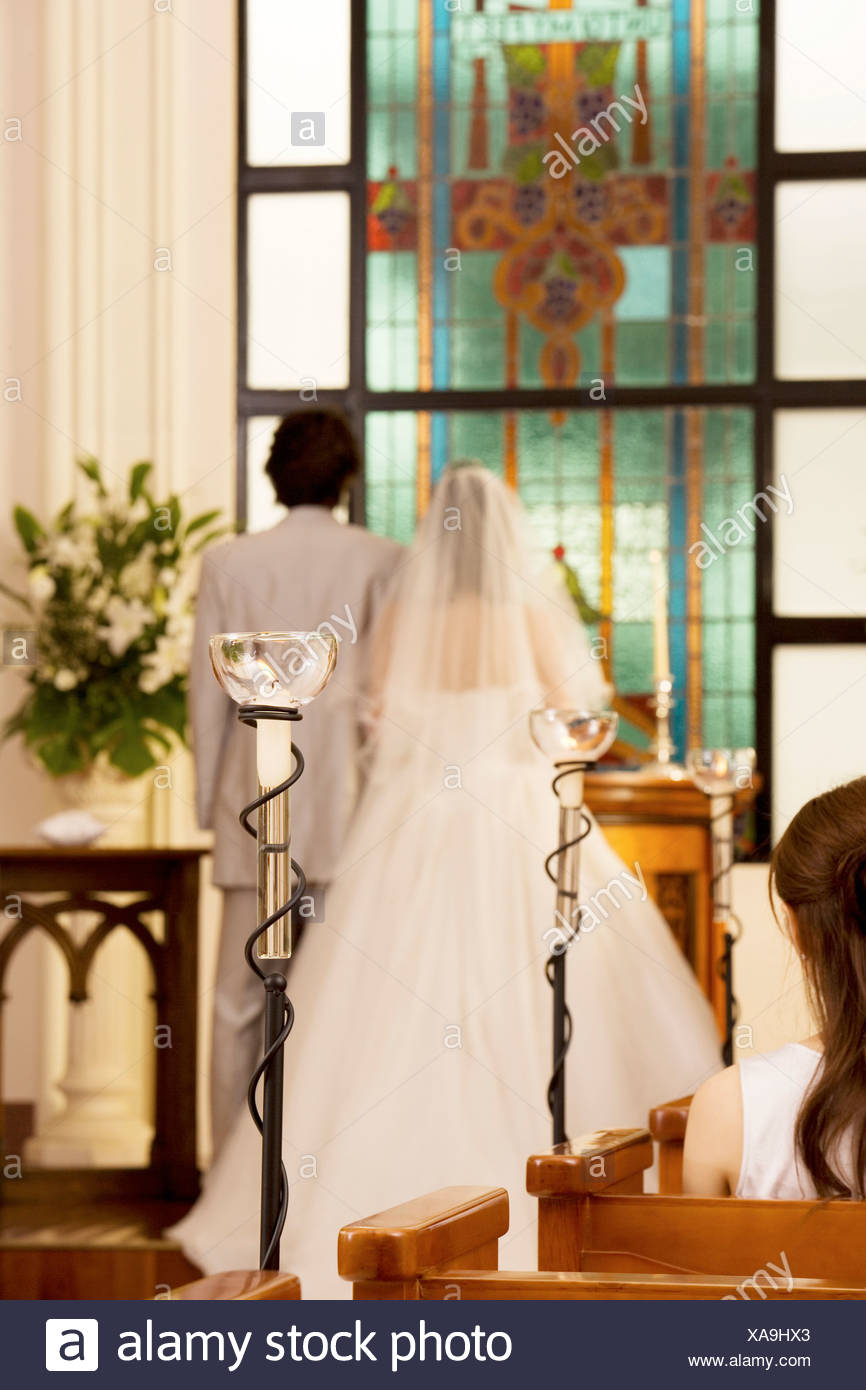 Bride And Groom At Altar Stock Photos & Bride And Groom At Altar Stock ...