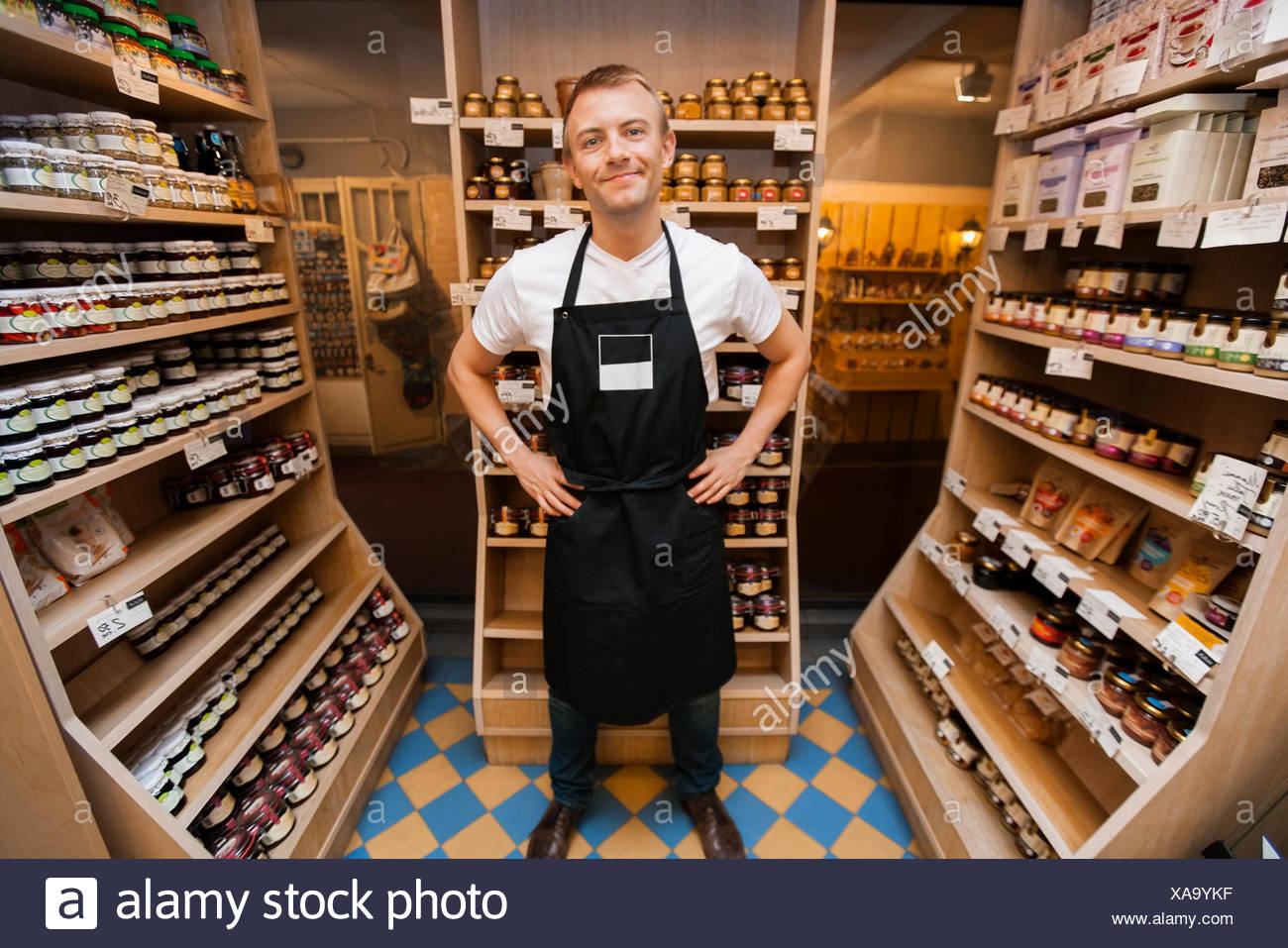 Supermarket Salesman Salesperson Stock Photos & Supermarket Salesman ...