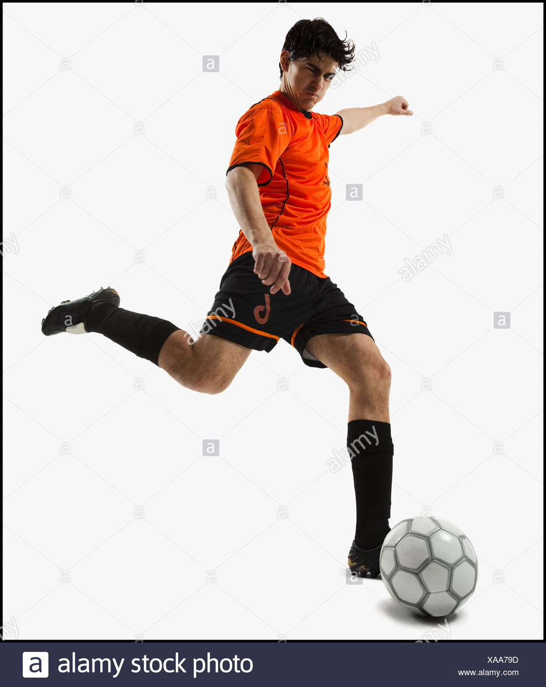 Full Length Penalty Football High Resolution Stock Photography and ...