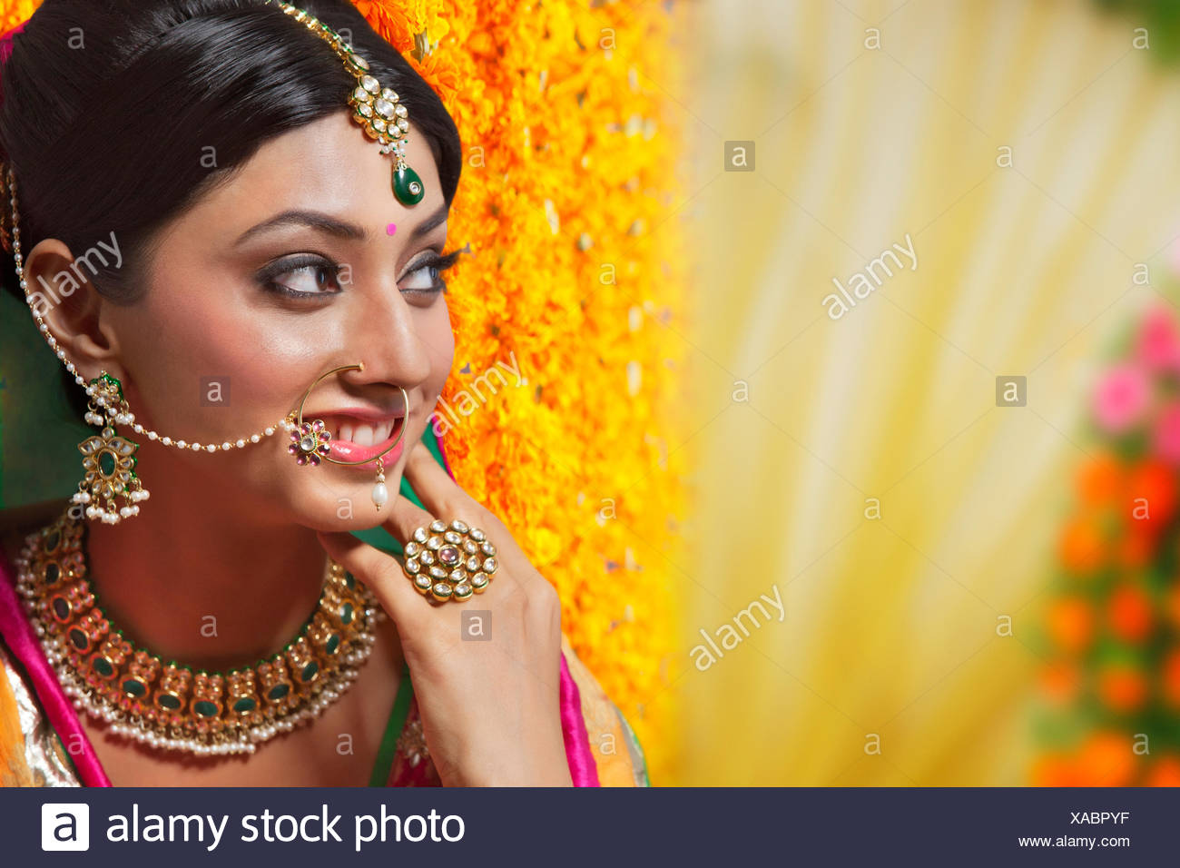 Indian Bride Profile High Resolution Stock Photography and Images - Alamy