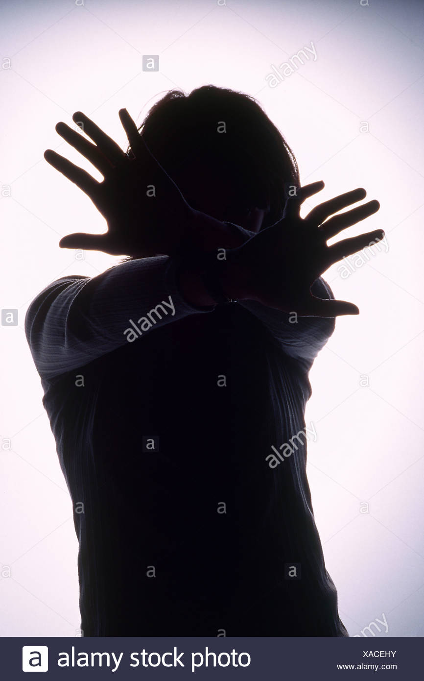 Distressed Woman Silhouette High Resolution Stock Photography and ...