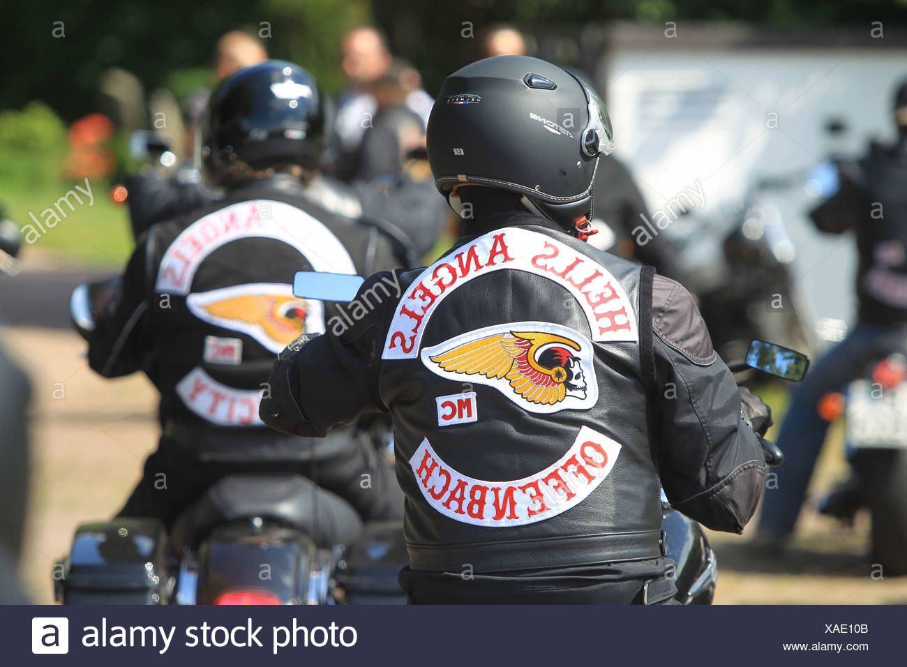 Members Motorcycle Club Hells Angels Stock Photos & Members Motorcycle ...