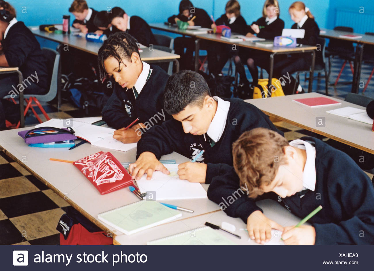 First Day Of Secondary School Stock Photos & First Day Of Secondary ...