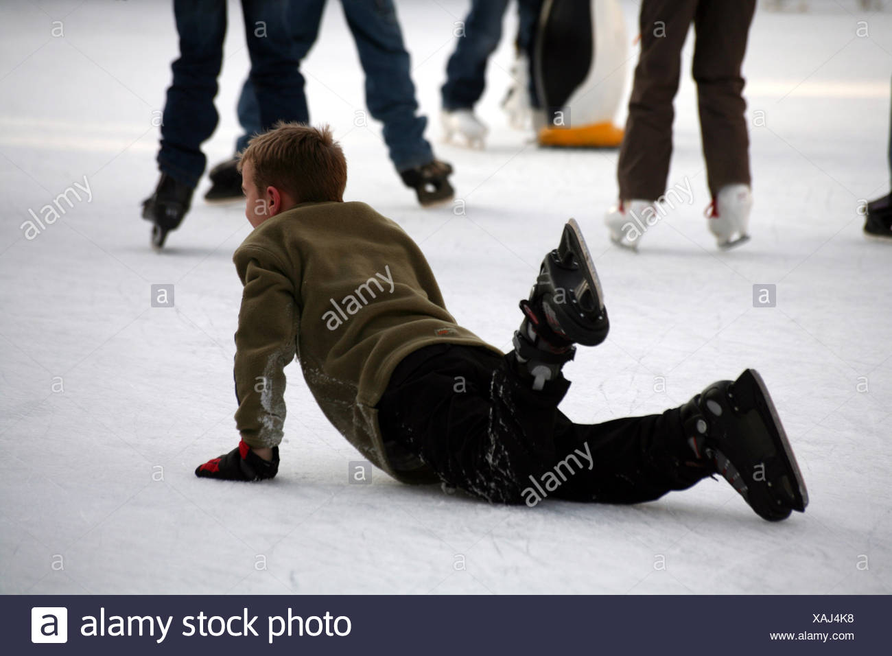 Ice Skater Fall High Resolution Stock Photography and Images - Alamy