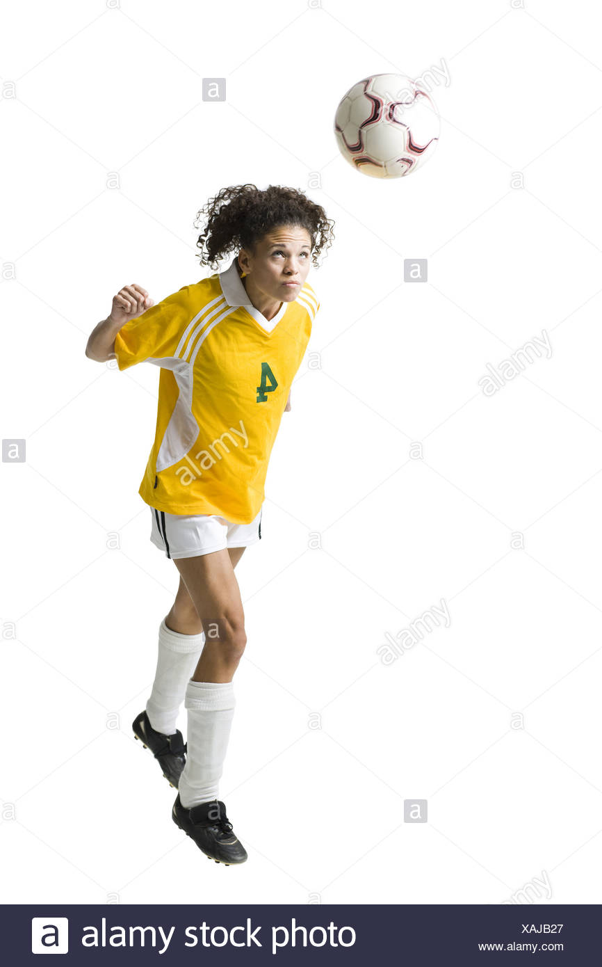 Girl Soccer Header High Resolution Stock Photography and Images - Alamy