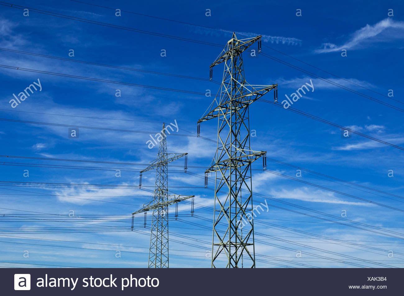 Two Power Line Poles High Resolution Stock Photography and Images - Alamy