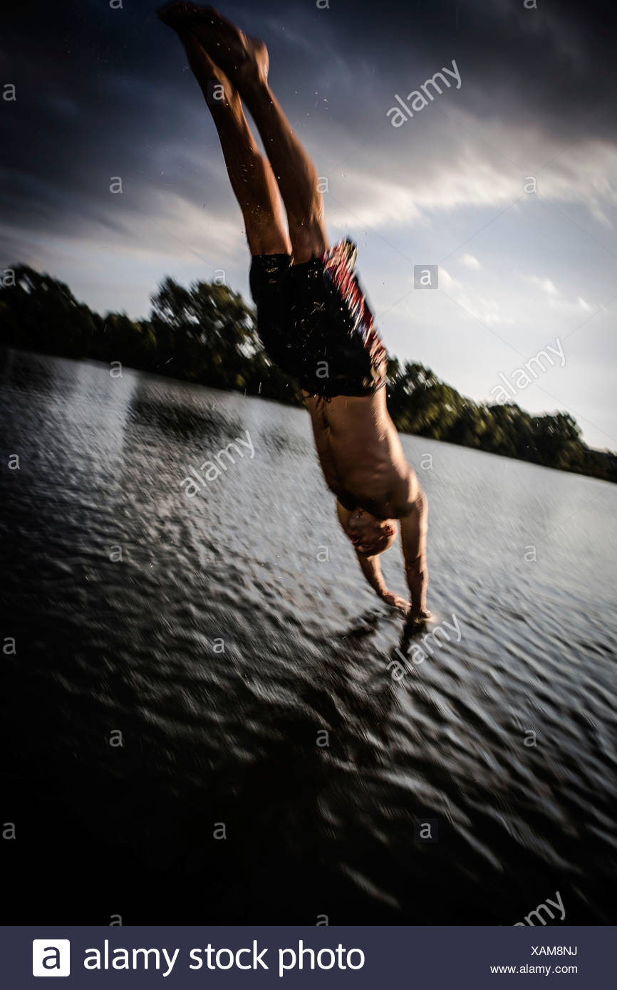 Person Plunging High Resolution Stock Photography and Images - Alamy