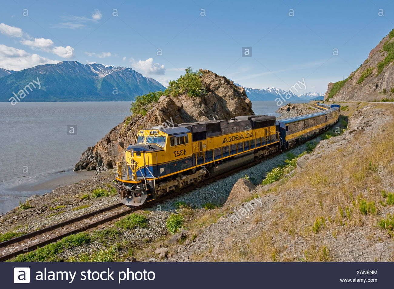 Alaska Turnagain Arm Alaska Railroad High Resolution Stock Photography ...