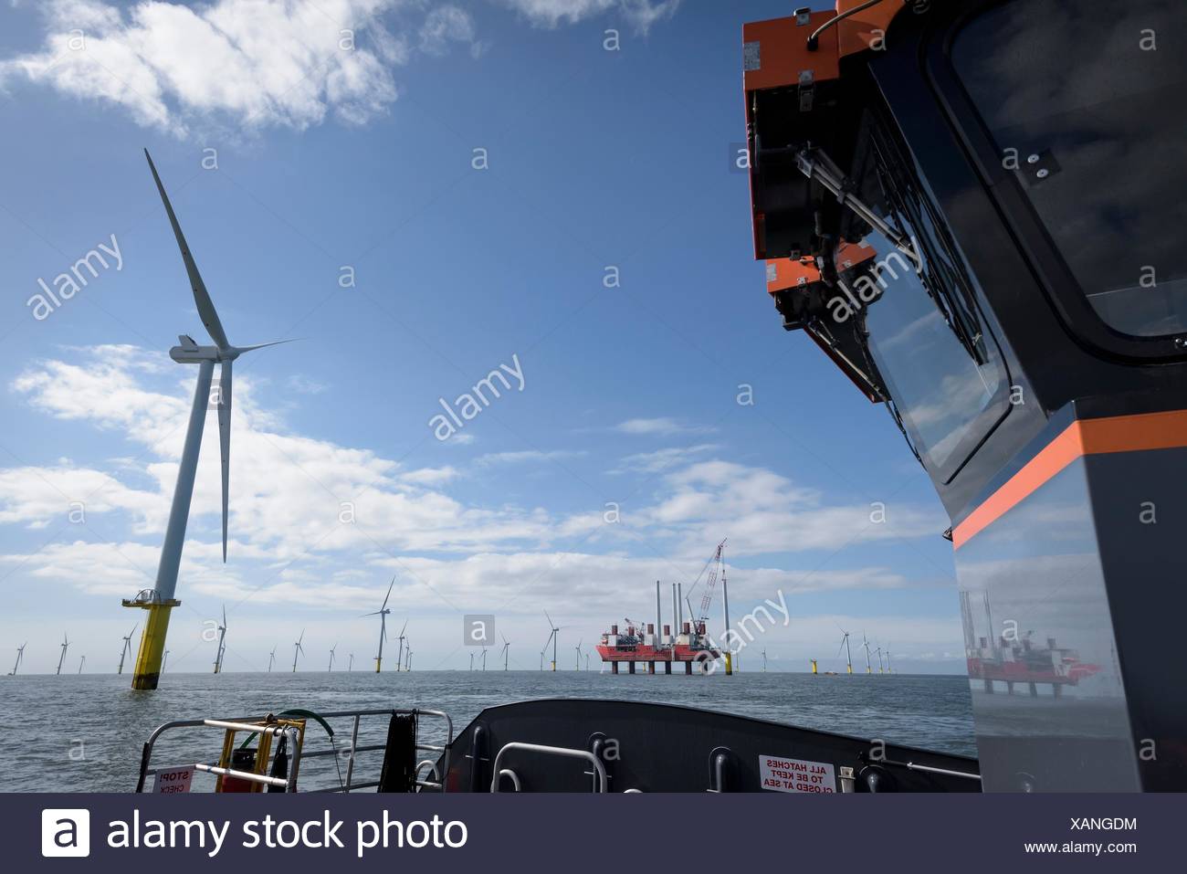 Offshore Wind Turbine Construction High Resolution Stock Photography ...