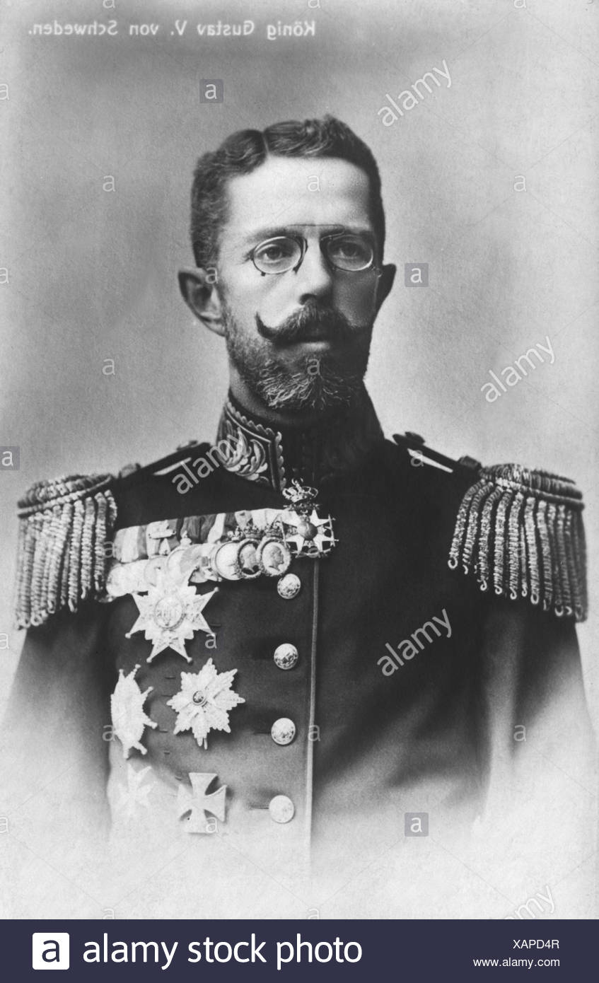 King Gustaf V Sweden Stock Photos & King Gustaf V Sweden Stock Images ...
