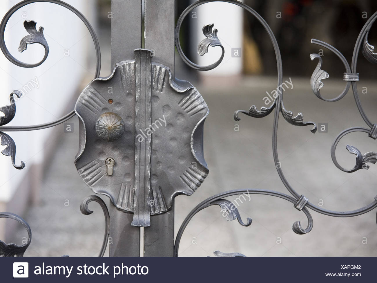 Wrought Iron Gate Detail High Resolution Stock Photography and Images ...