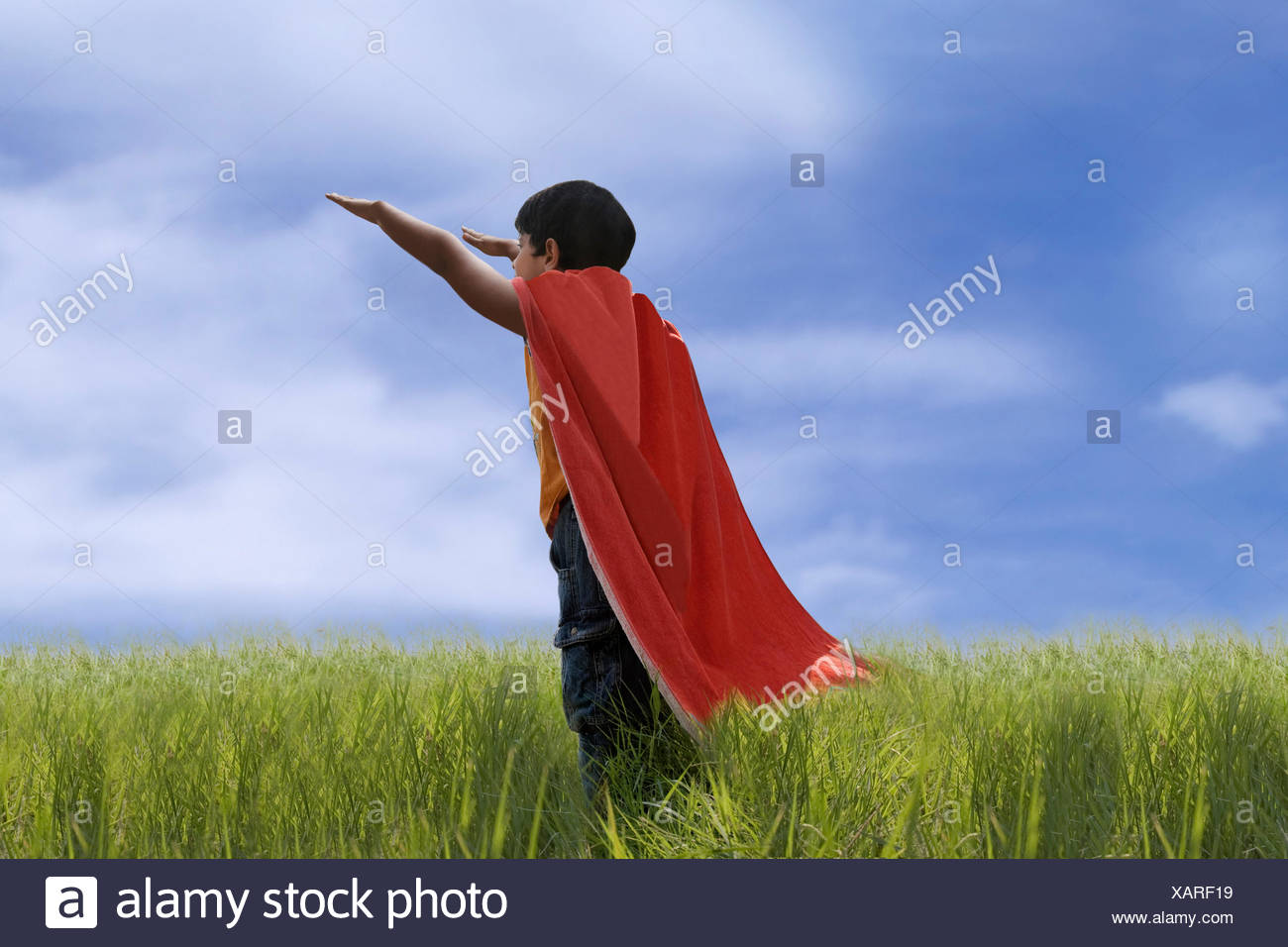Child Posing As Superman High Resolution Stock Photography and Images ...