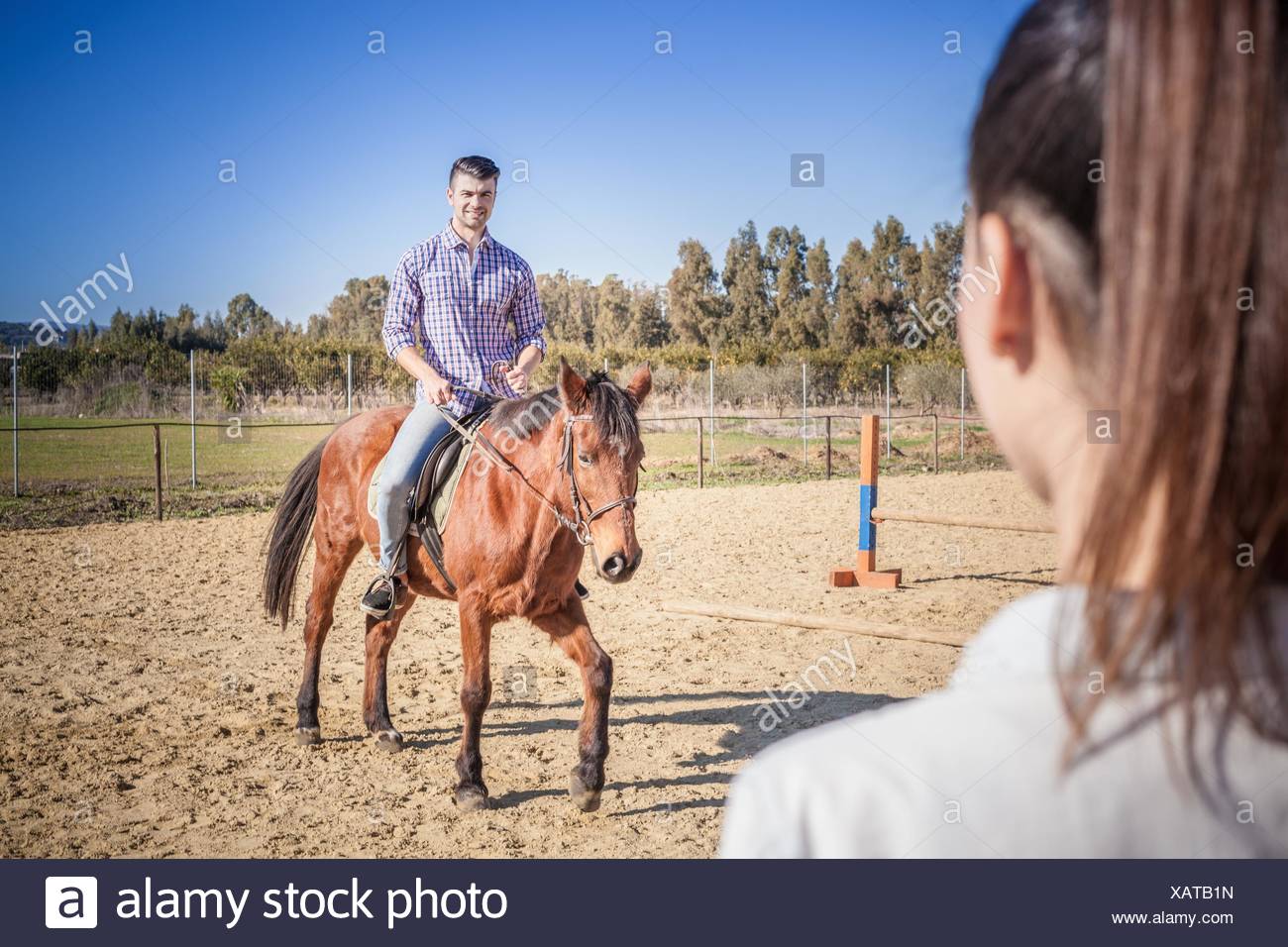 Man Riding White Horse High Resolution Stock Photography and Images - Alamy