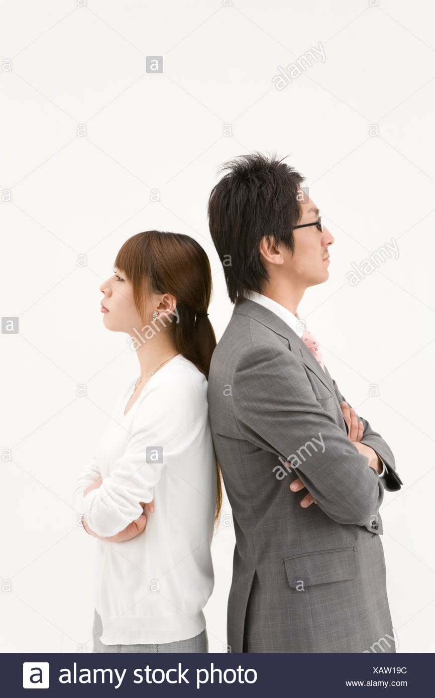Two Angry People Back To Back High Resolution Stock Photography and ...