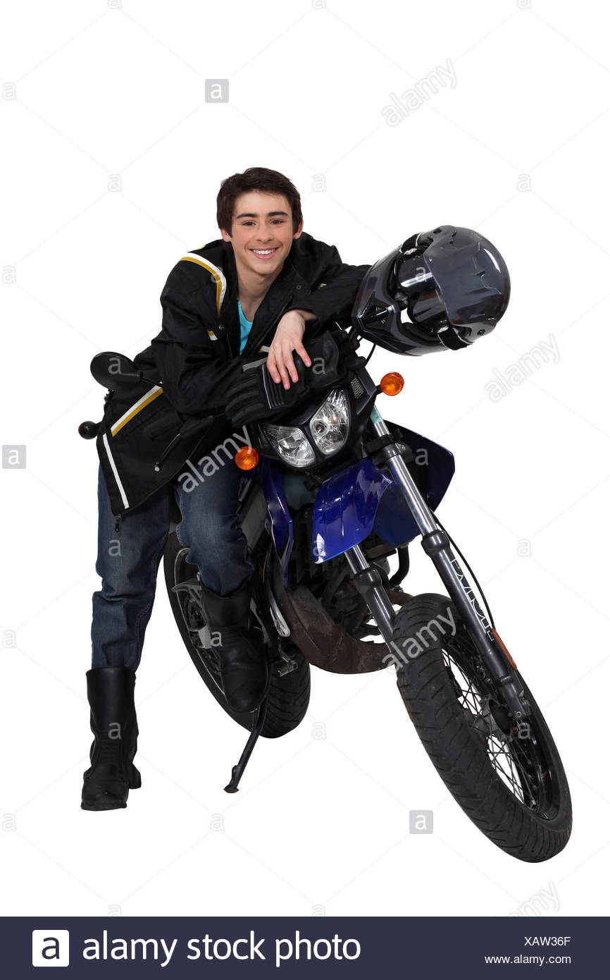 Teen Portrait Motorbike Stock Photos & Teen Portrait Motorbike Stock ...