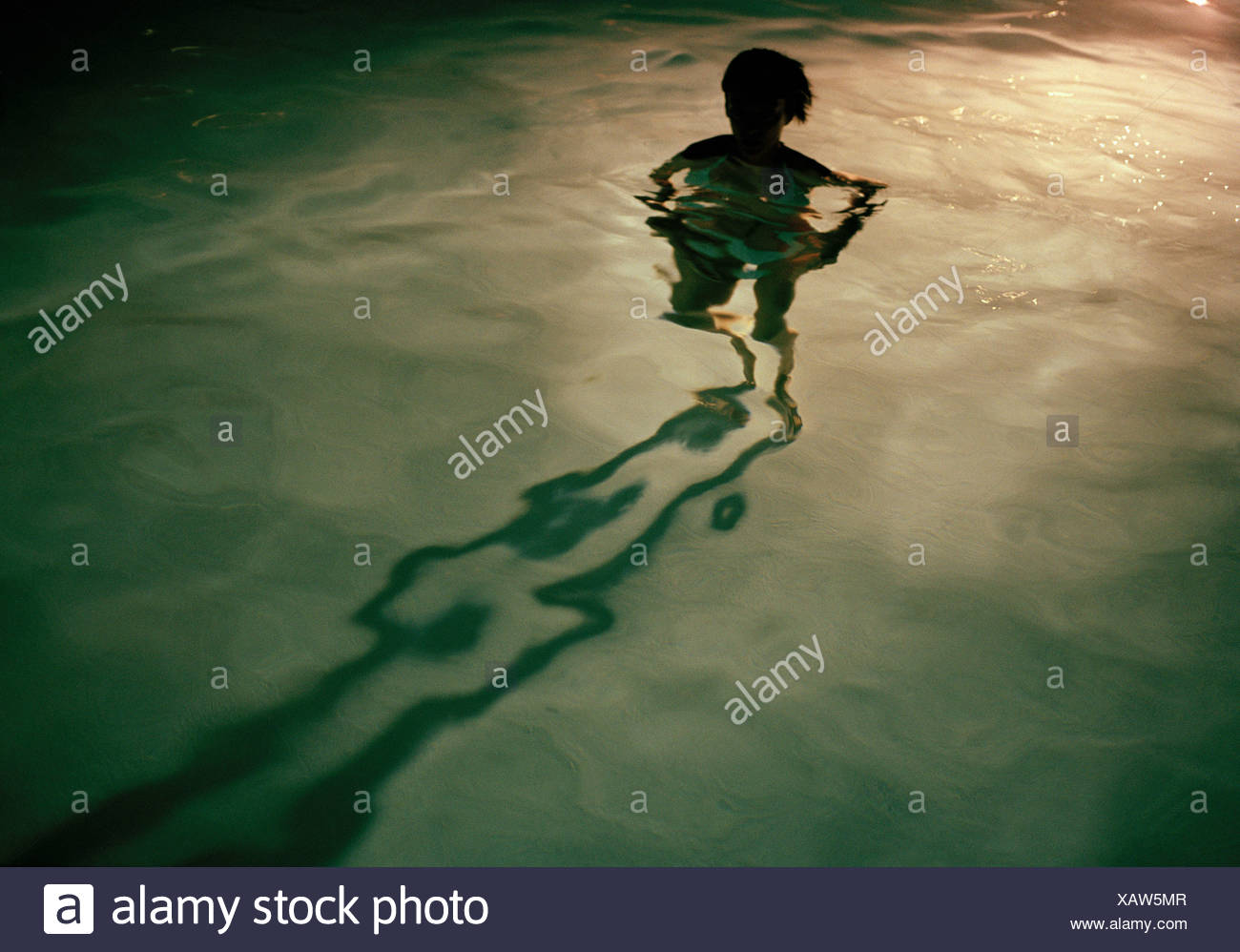 Woman Pool Night High Resolution Stock Photography and Images - Alamy
