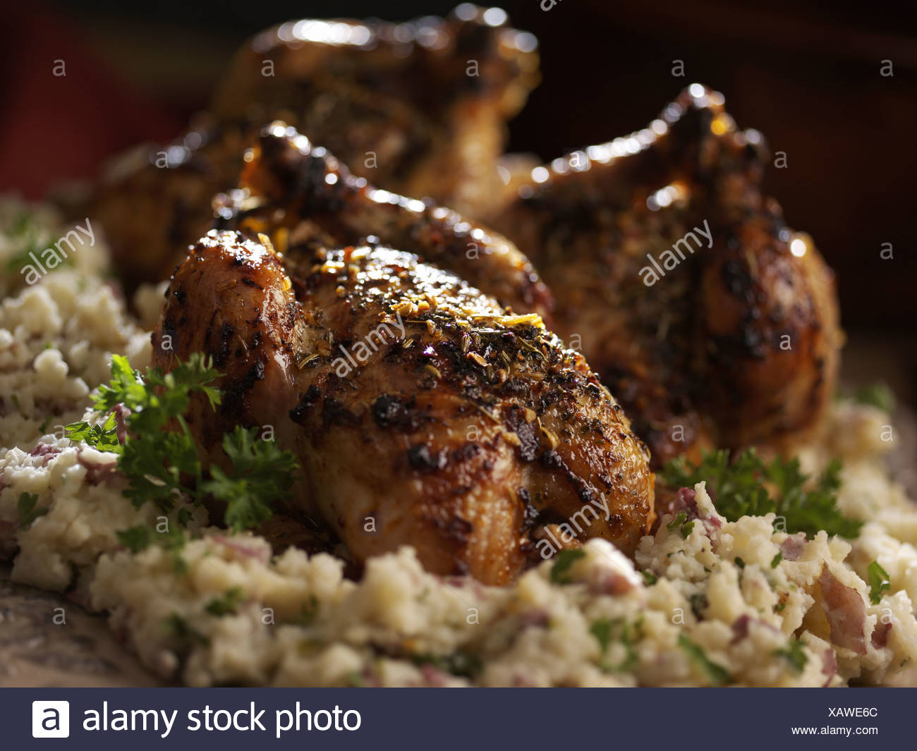 Whole Roasted Poussin High Resolution Stock Photography and Images - Alamy