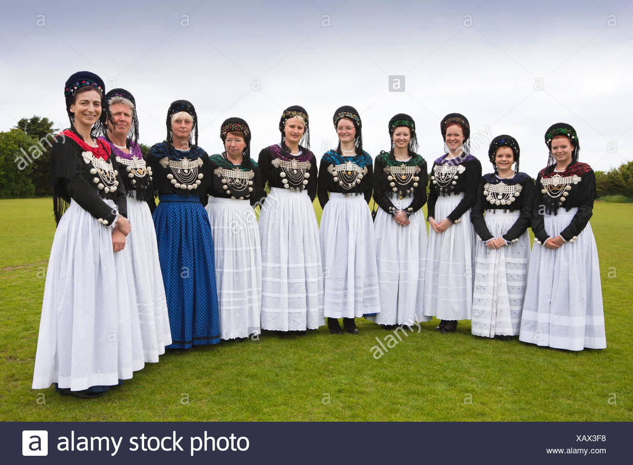 Traditional Costumes In Schleswig Holstein High Resolution Stock ...