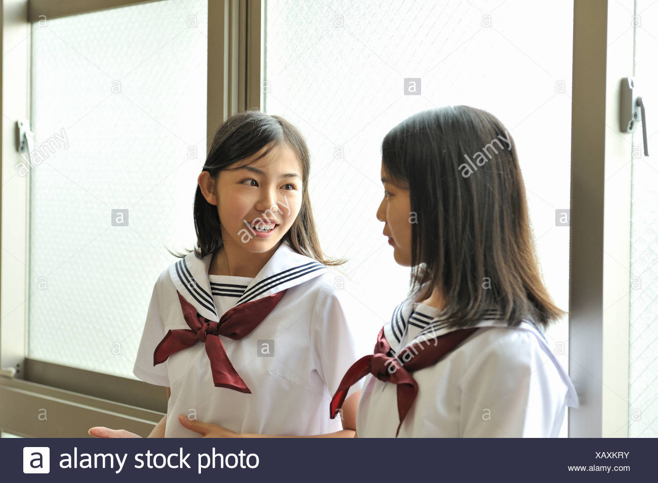 Two Girls Talking School High Resolution Stock Photography and Images ...