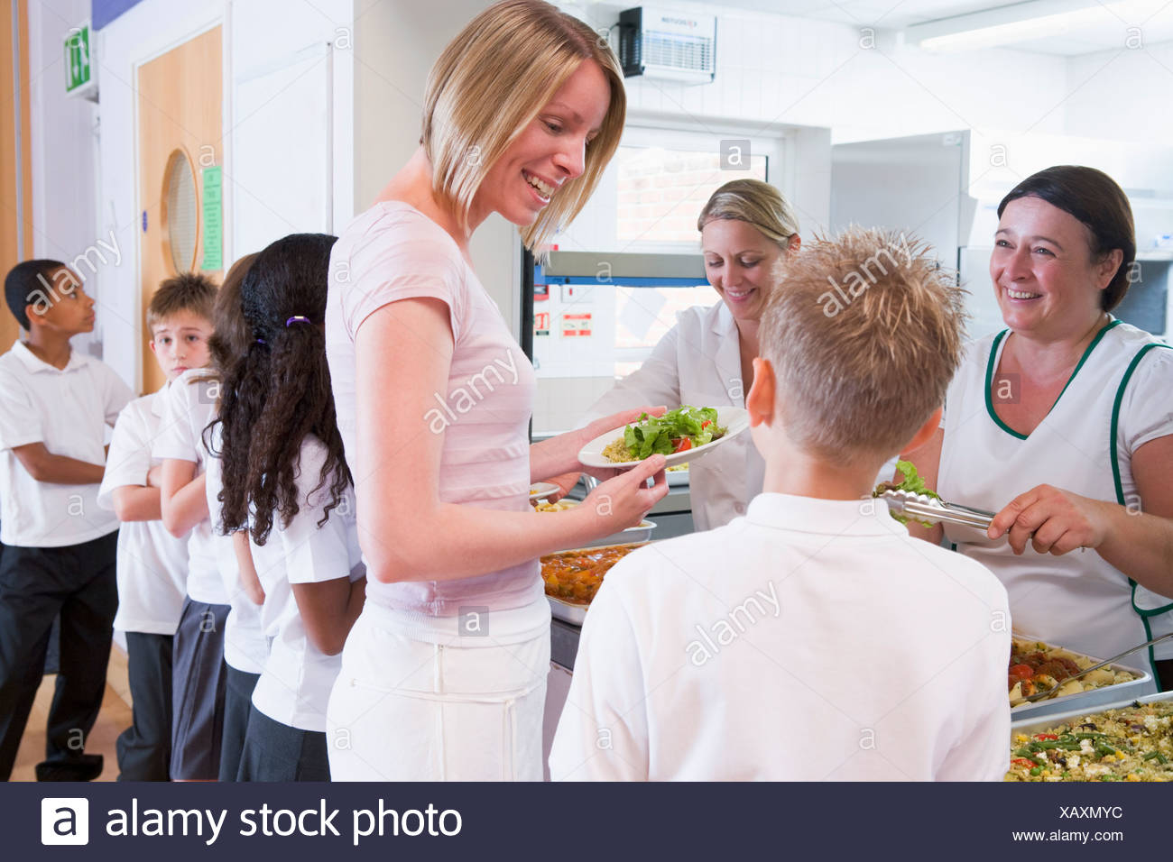 Queue At School Stock Photos & Queue At School Stock Images - Alamy
