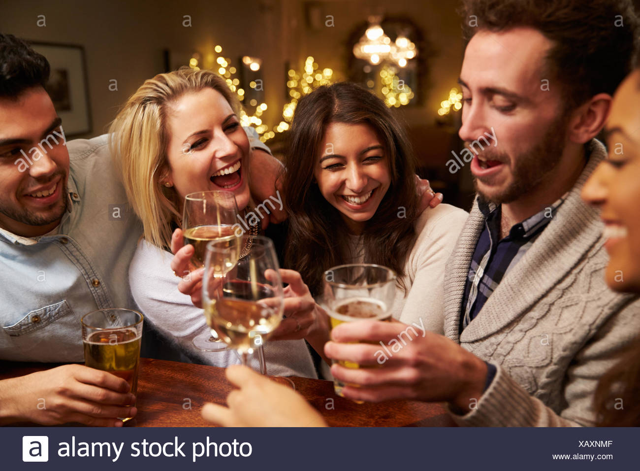Group Of Friends Party Nightclub High Resolution Stock Photography and ...