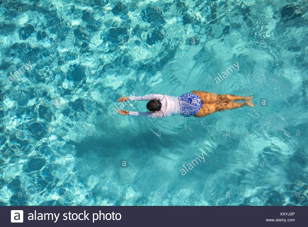 Woman Swimming Laps In A Pool High Resolution Stock Photography and ...