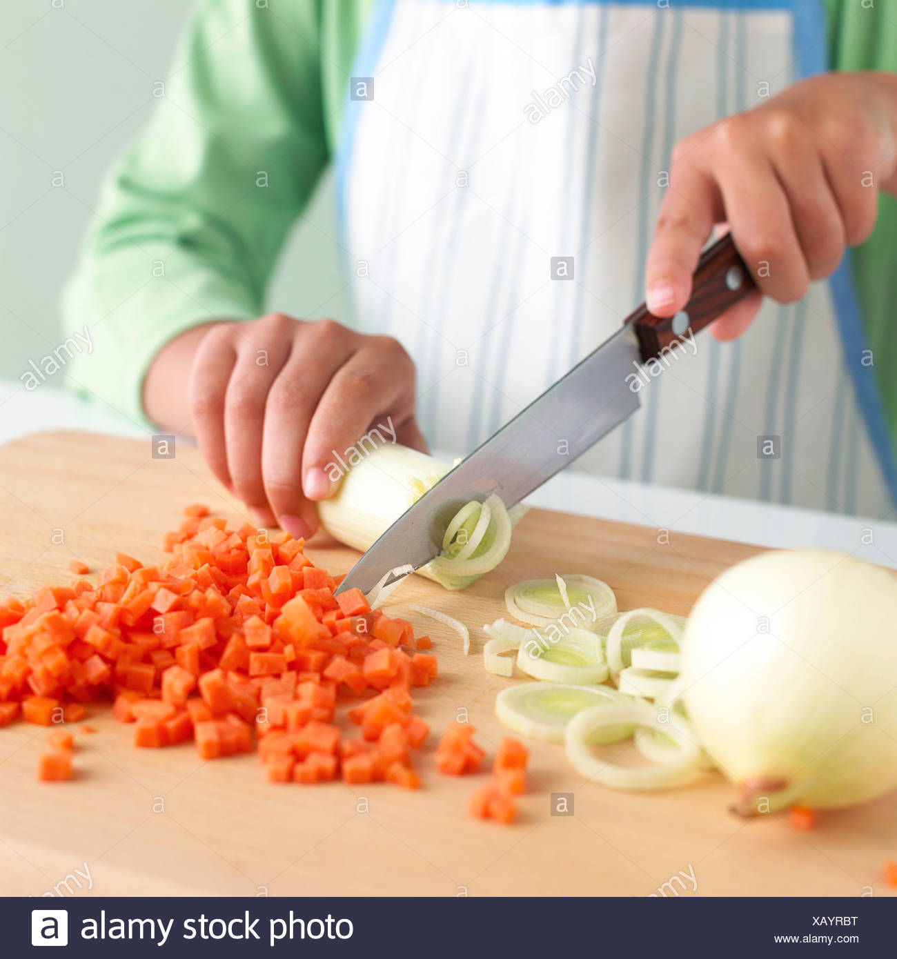 Person Dicing Vegetables High Resolution Stock Photography and Images ...