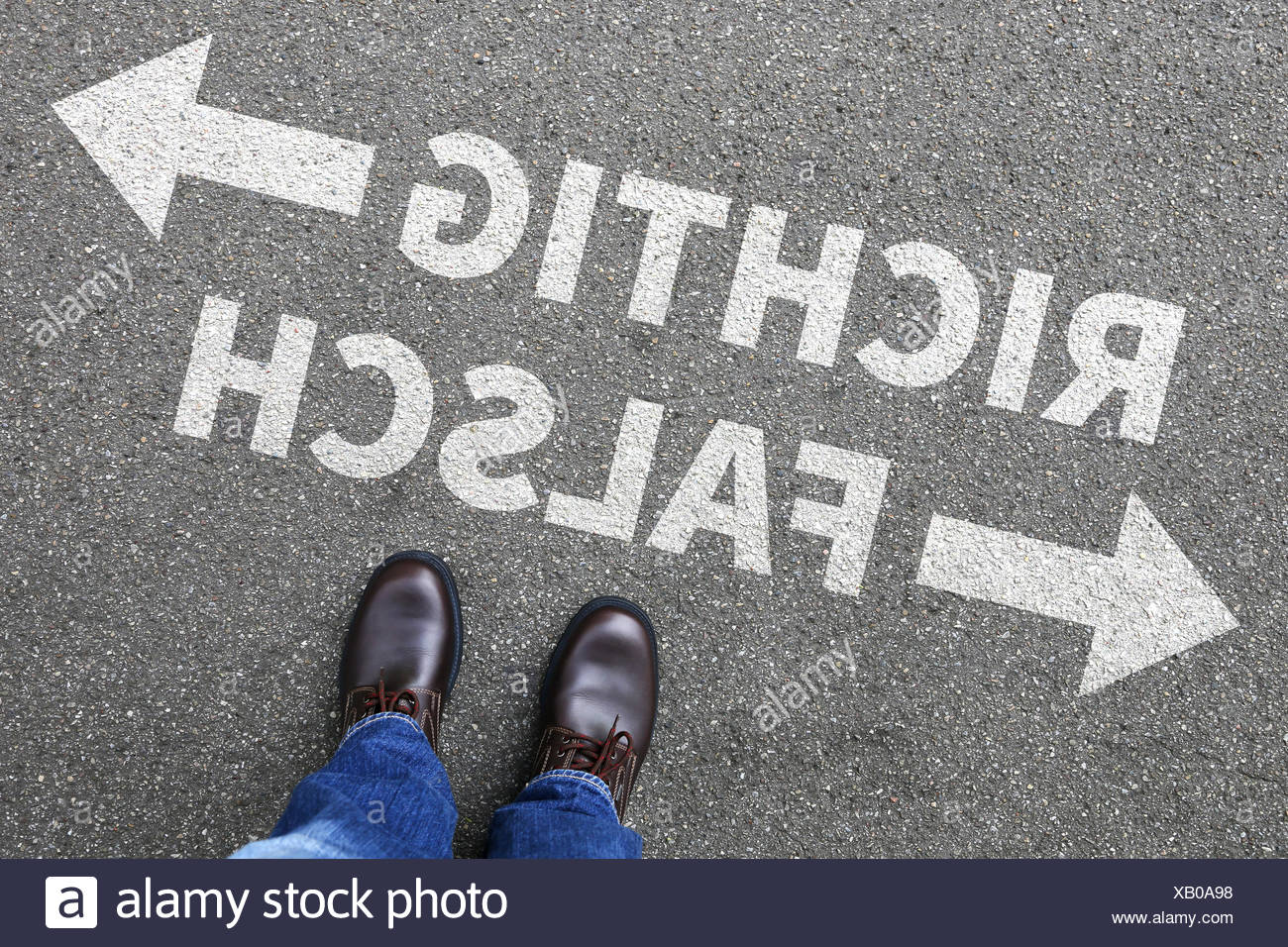 Falsch Richtig High Resolution Stock Photography and Images - Alamy