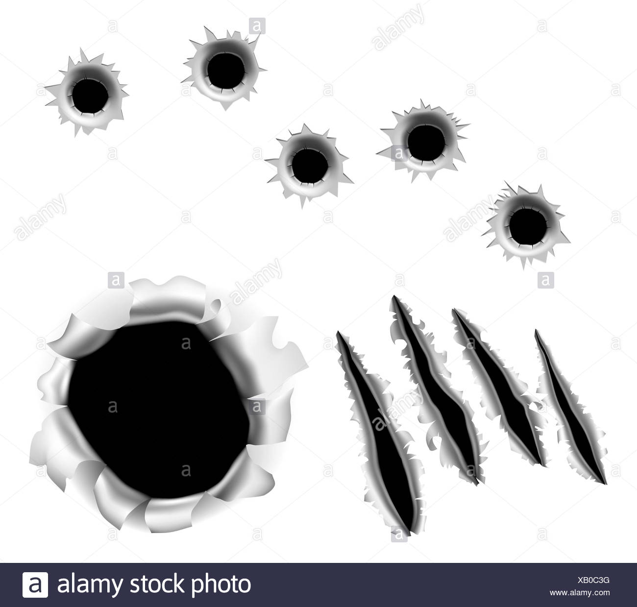 Gun Shot Marks High Resolution Stock Photography and Images - Alamy