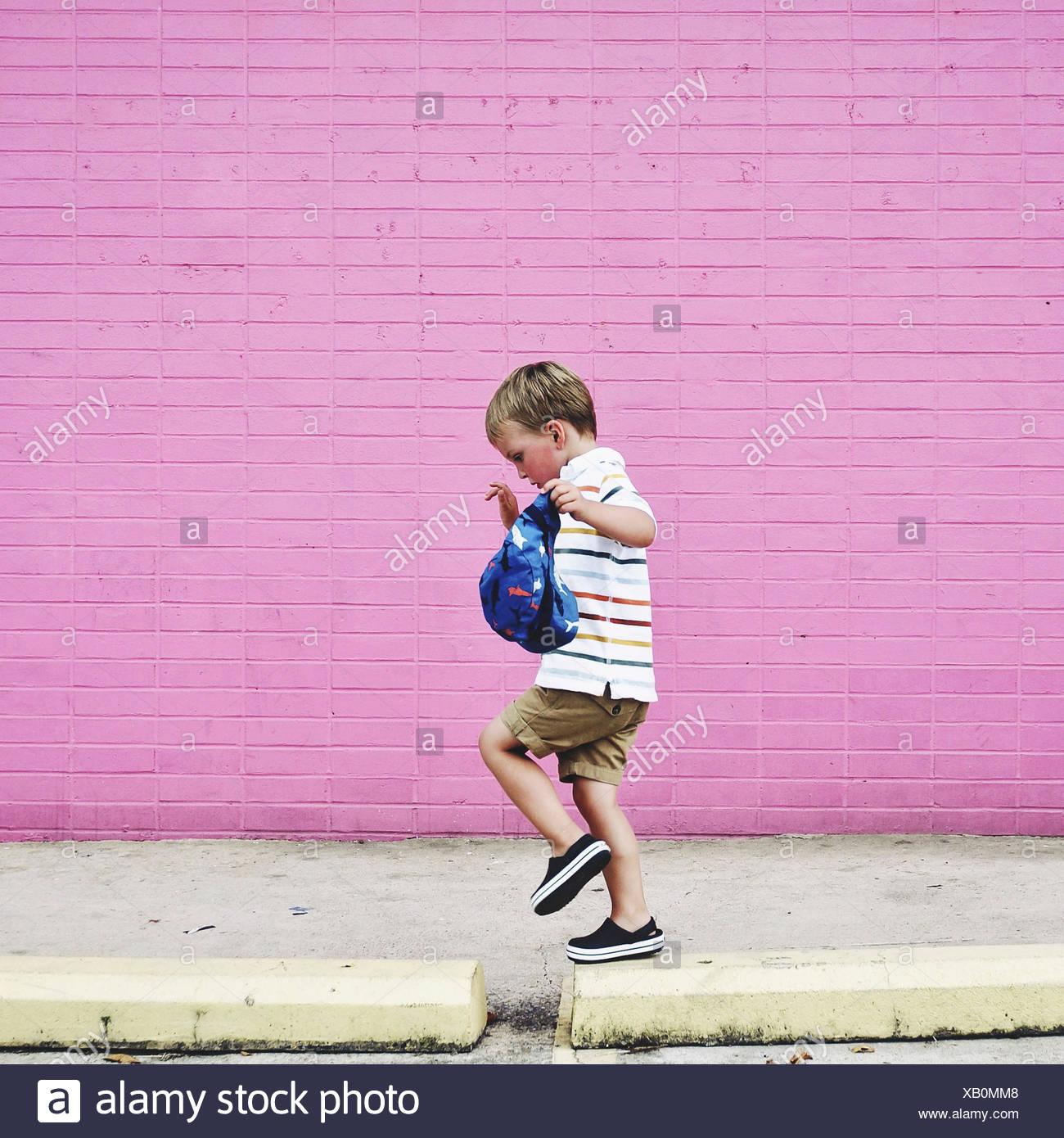 Children Walking Sidewalk Stock Photos & Children Walking Sidewalk ...