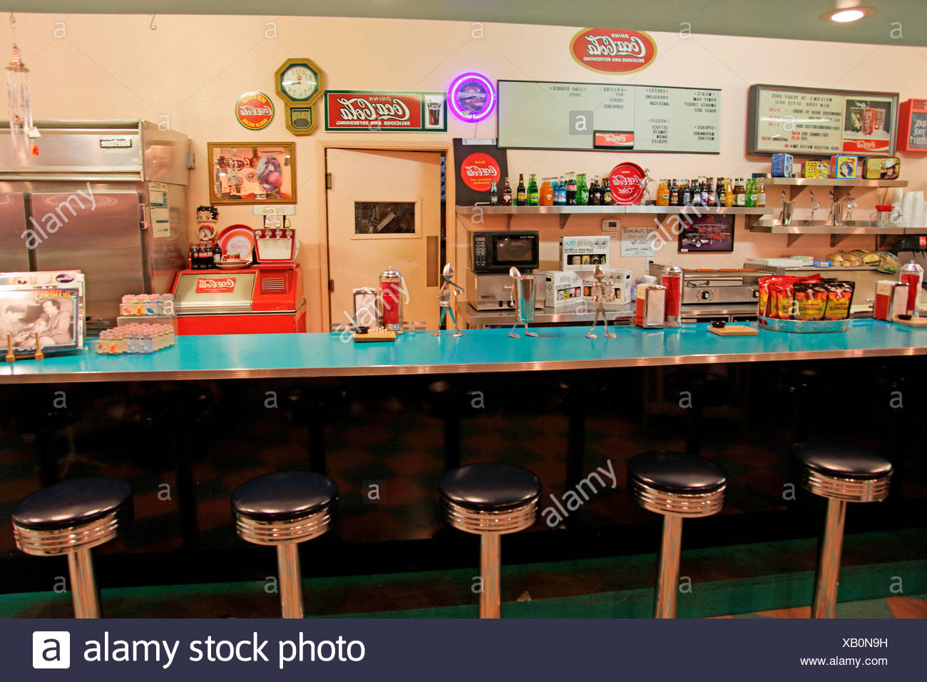 Diner Stool High Resolution Stock Photography and Images - Alamy