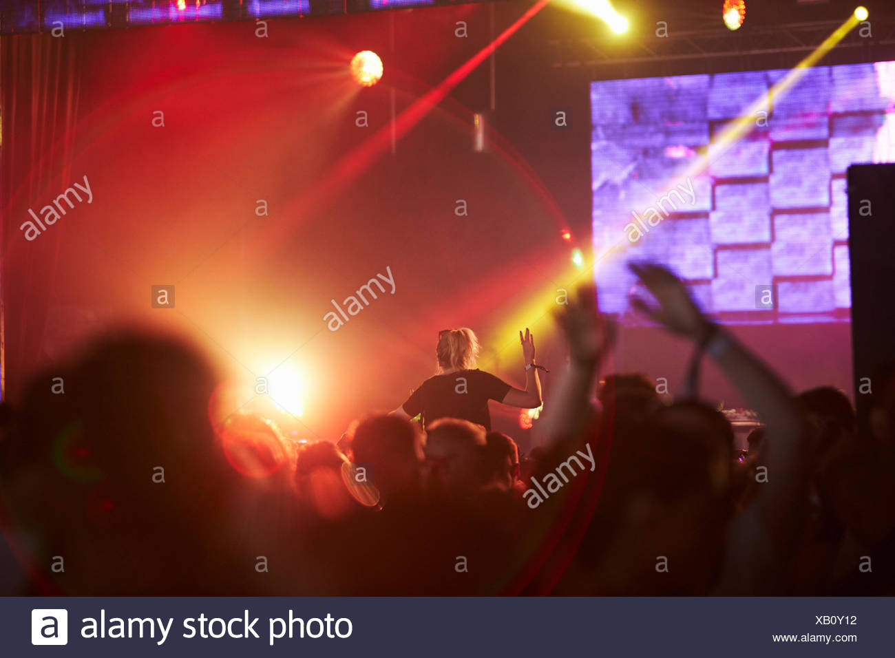 Sitting On Shoulders Concert High Resolution Stock Photography and ...