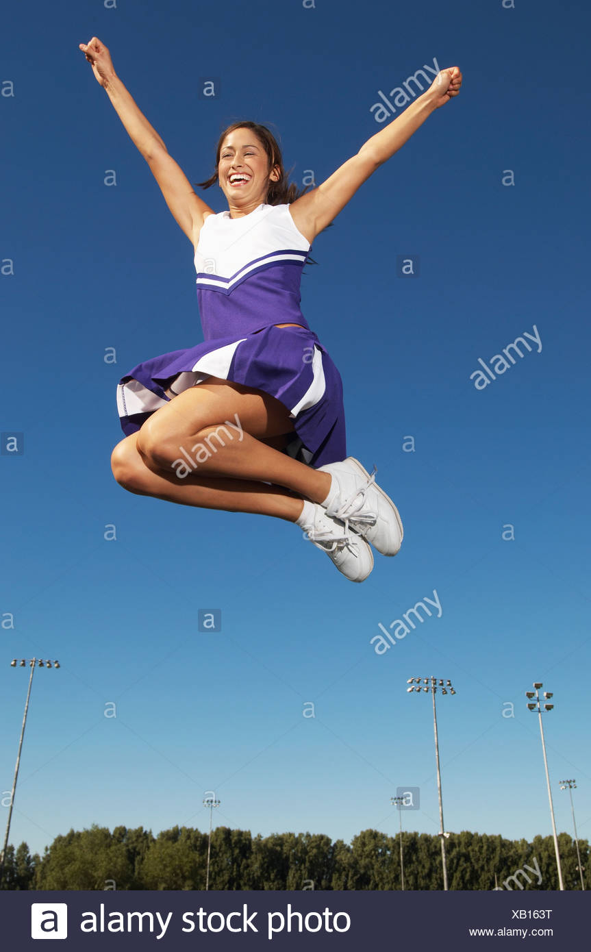 Cheerleader Jumping High Resolution Stock Photography and Images - Alamy