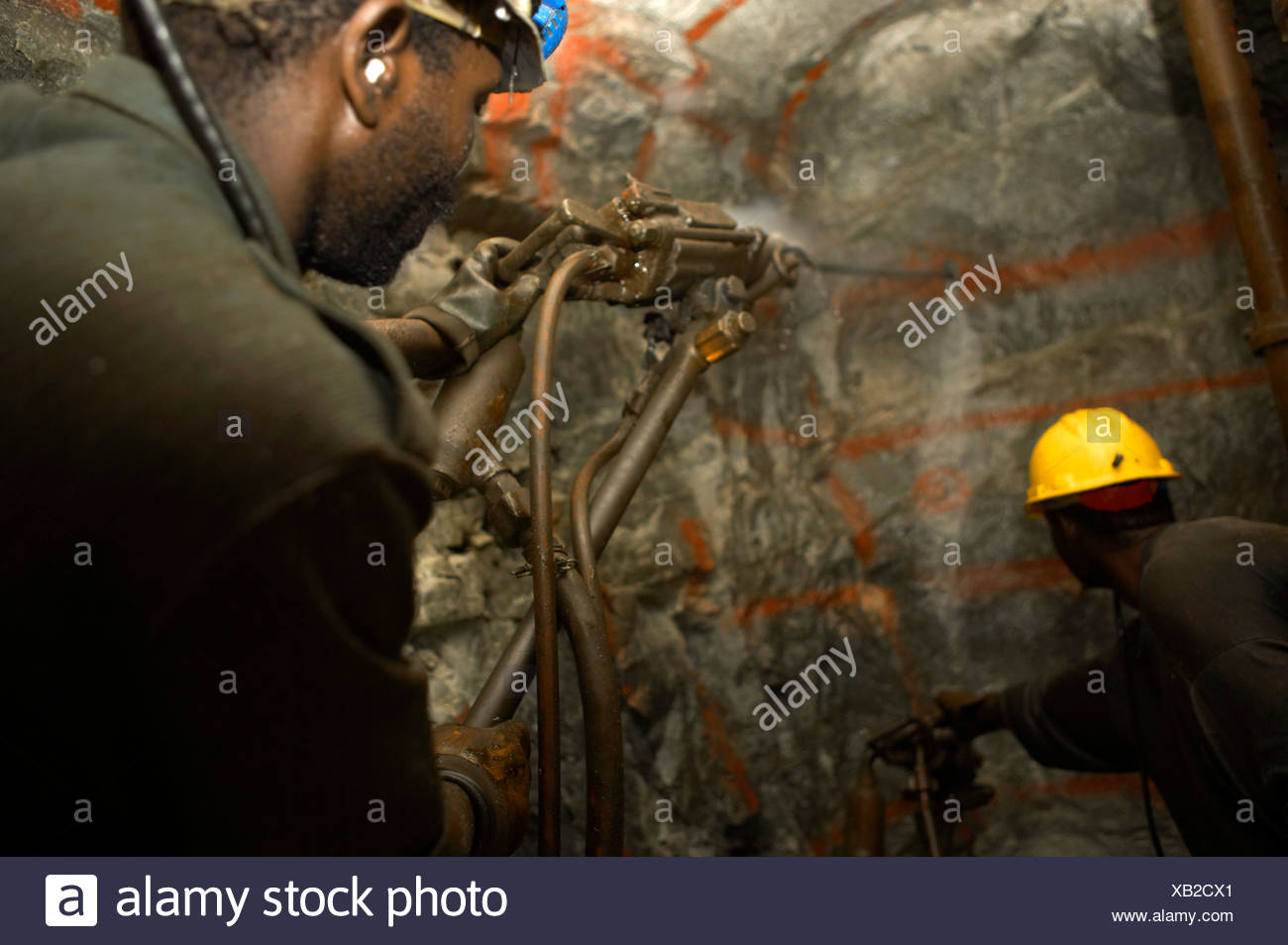 African Mining Worker Underground High Resolution Stock Photography and ...