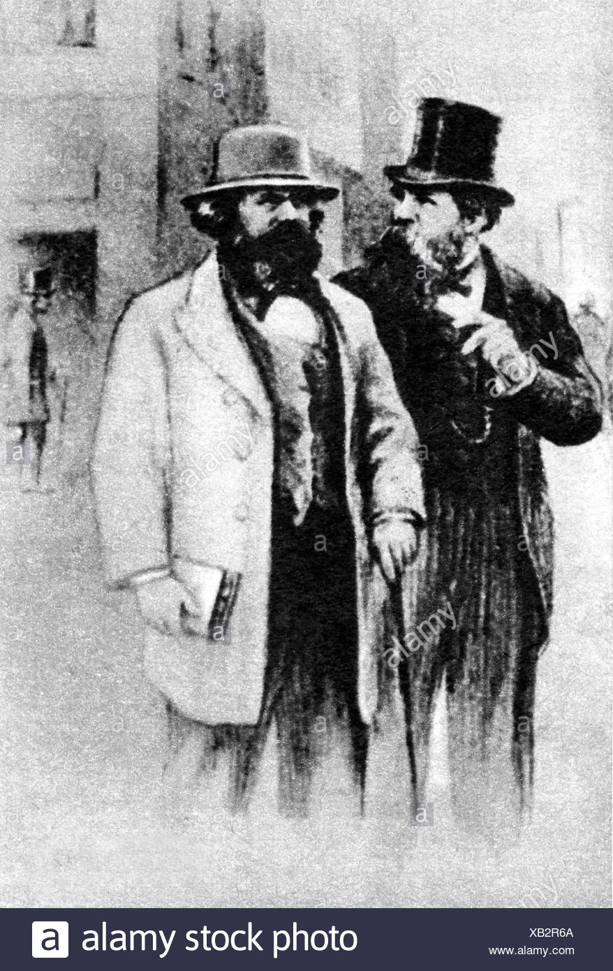 Drawing By Friedrich Engels Stock Photos & Drawing By Friedrich Engels ...