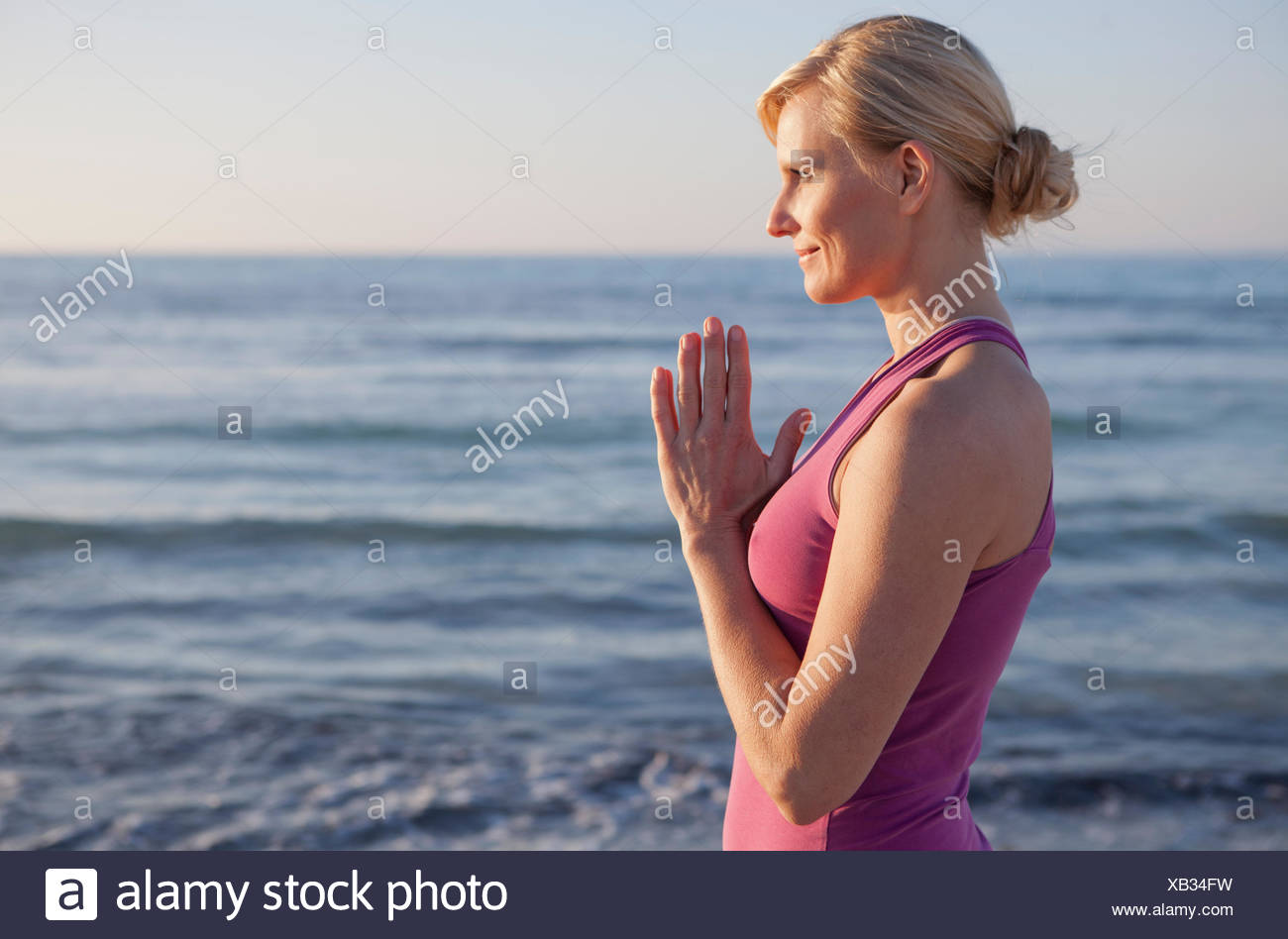 Prayer Pose High Resolution Stock Photography and Images - Alamy