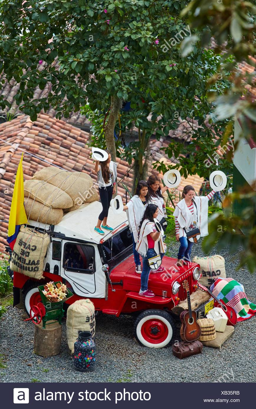 Jeep Willys Salento Quindio Colombia High Resolution Stock Photography ...