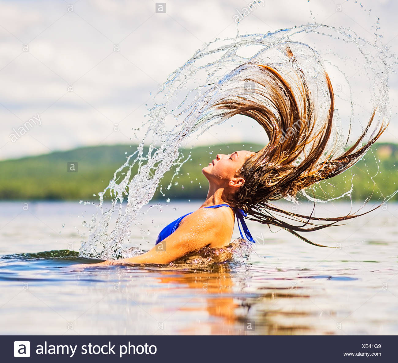 Hair Toss High Resolution Stock Photography and Images - Alamy