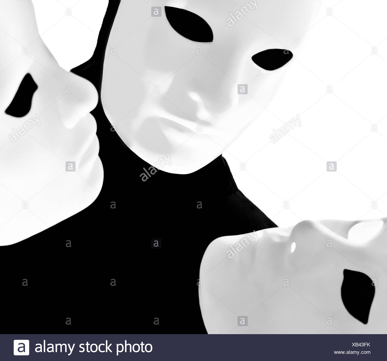 Mime Mask Silhouette Stock Photos & Mime Mask Silhouette Stock Images ...