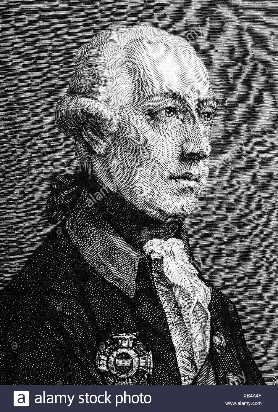 Portrait Emperor Joseph Ii 1741 1790 Stock Photos & Portrait Emperor ...