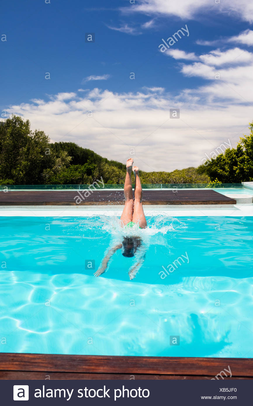 Diving Into Pool High Resolution Stock Photography and Images - Alamy